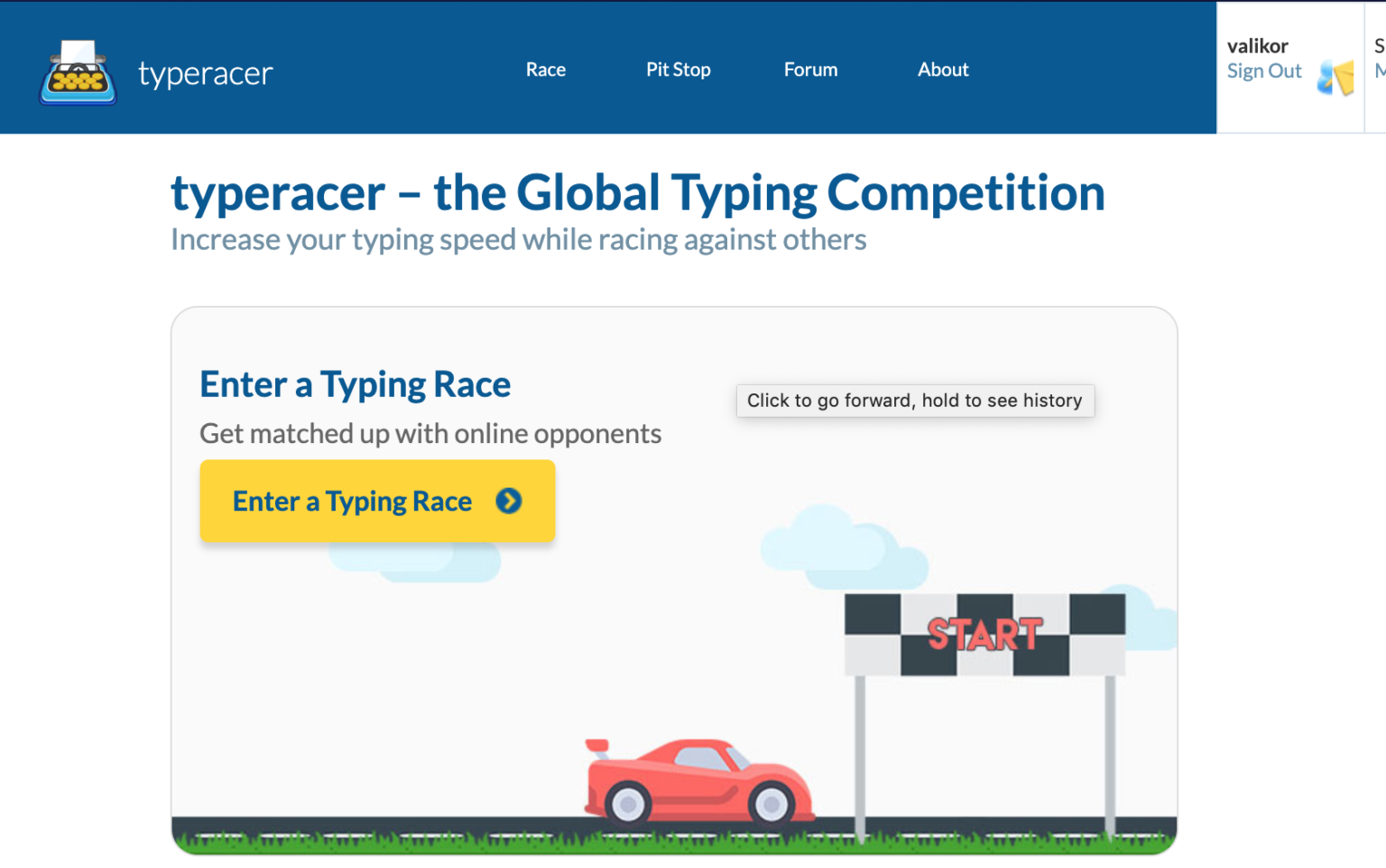 Typeracer Online
